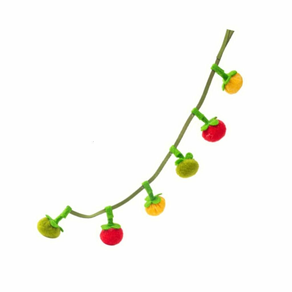 Игрушка для животных, Имитация помидорной кошачьей мяты с колокольчиком funny cat stick-Помидорная забавная кошачья палочка без захвата