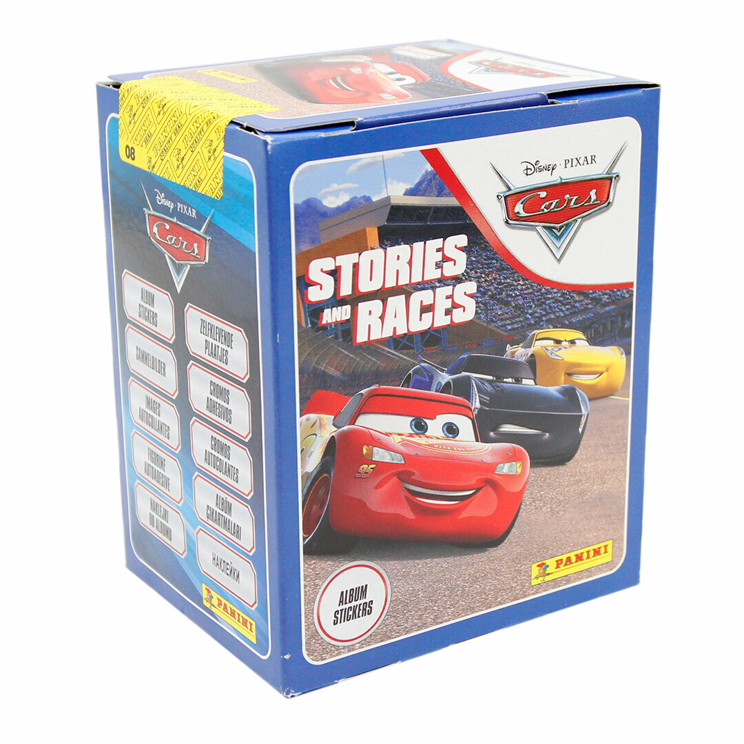 Наклейки для коллекционирования Panini Тачки: Истории и Гонки, бокс - 250 наклеек