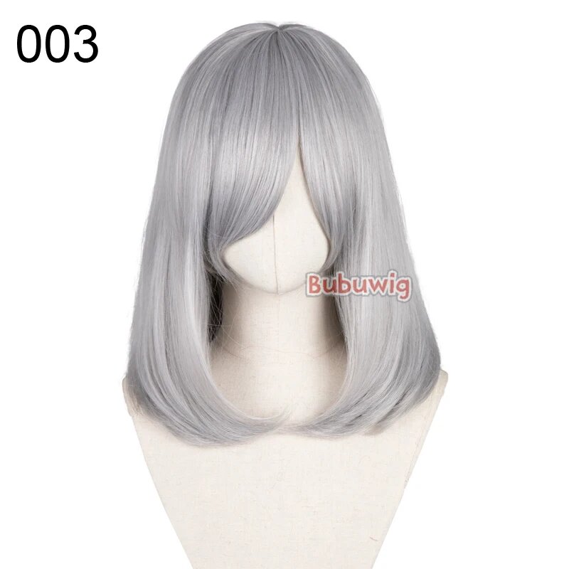 Серый прямой парик BUBUWIG, 40 см, Color: 003