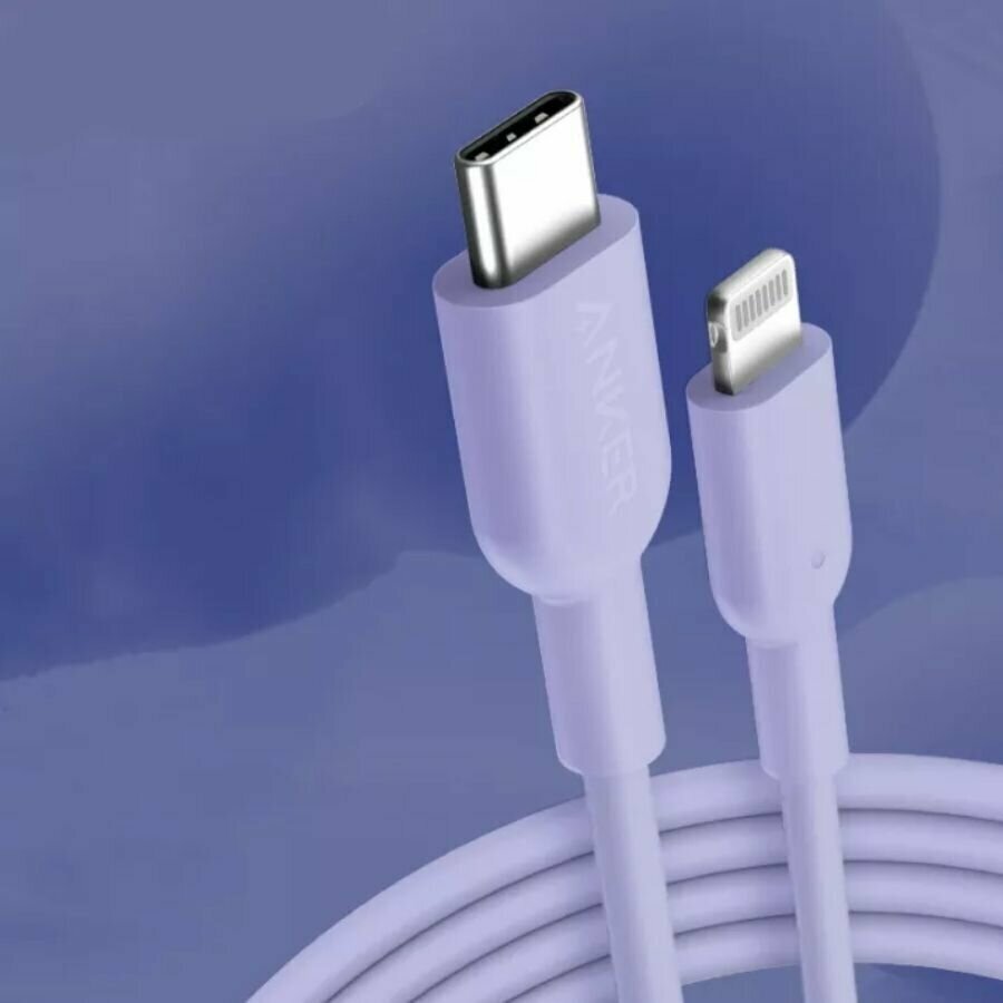 Кабель Anker PowerLine II USB-C to Lightning Cable MFi 1.8m - Purple