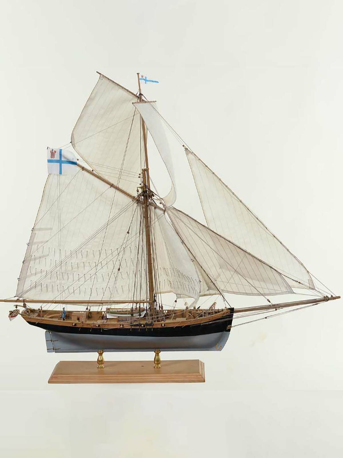 Адмиральская Яхта "Орианда", сборная модель парусника, Россия, 450 часов, М.1:72