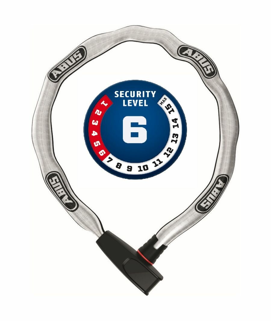 Велозамок цепь ABUS 6806K/85см reflective, толщина 6мм