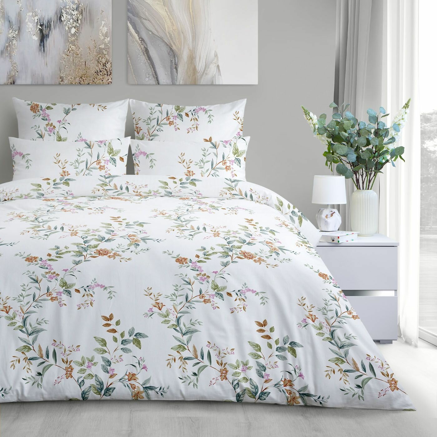 Постельное белье Verossa Сатин Amaryllis 2,0-сп. 50х70 простыня 220х240