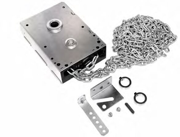Ручной цепной привод (РЦП) для секционных ворот, передача 1:4, вал 25,4 мм, в комплекте цепь 8 метров (до 16м2)