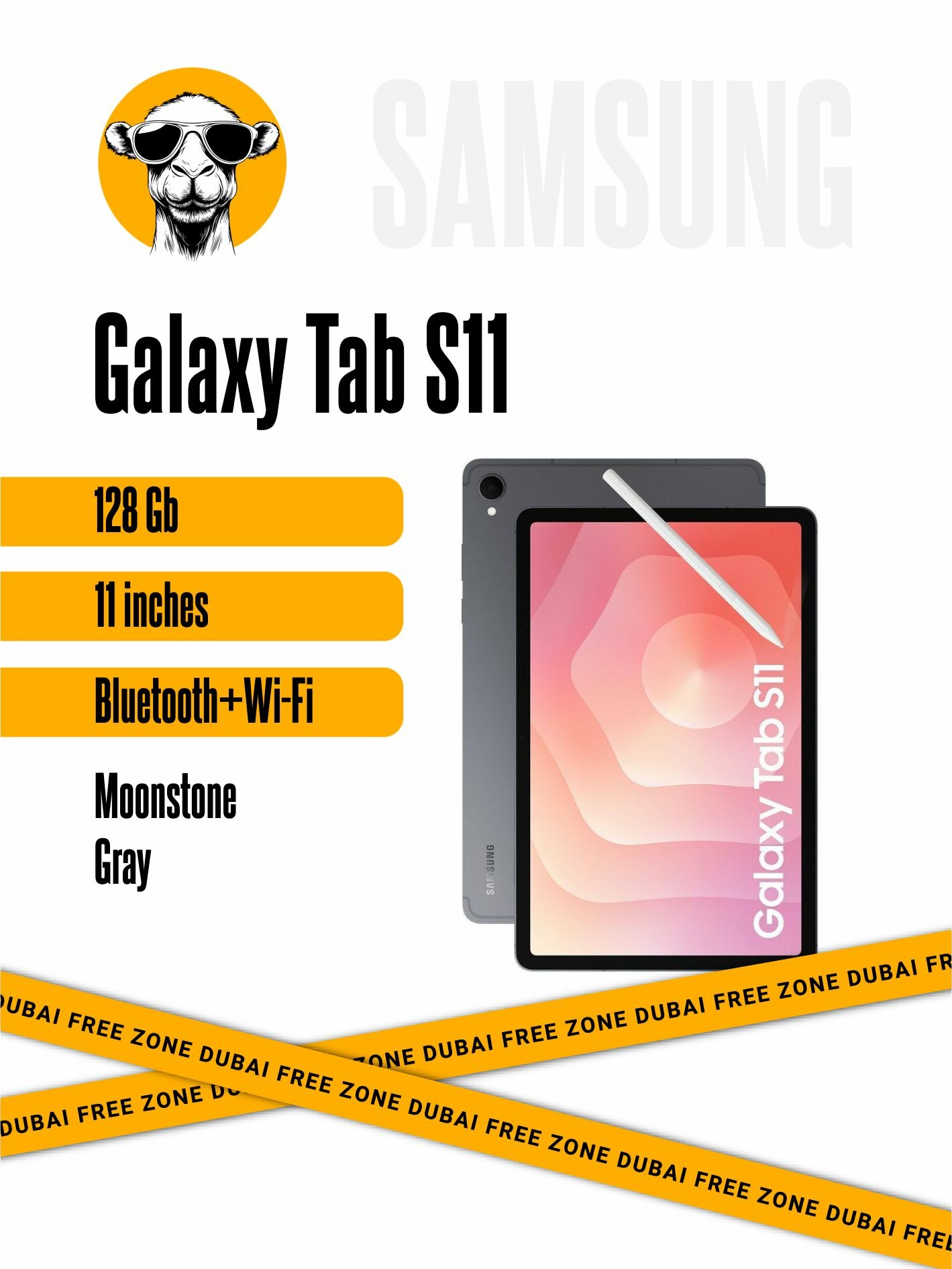 Планшет Samsung Galaxy Tab S11 12/128Gb Wi-Fi Moonstone Gray