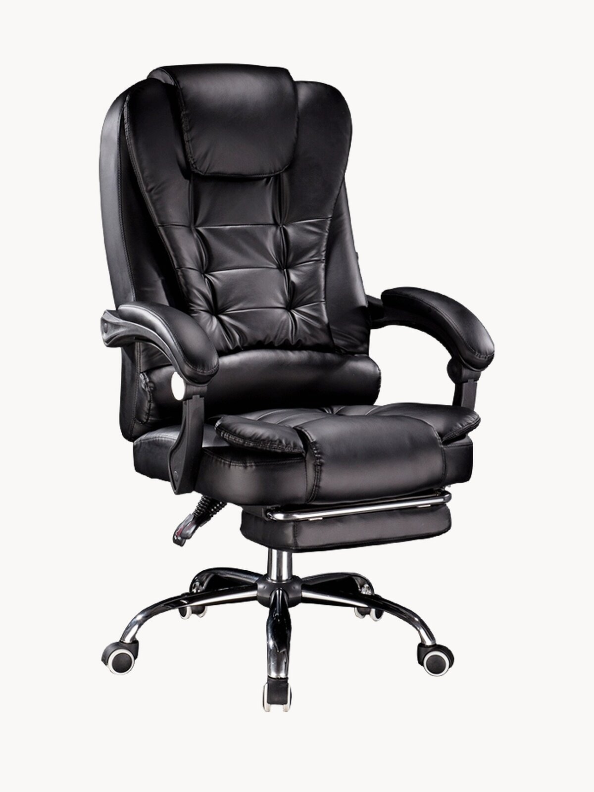 Кресло компьютерное с массажем кожаное