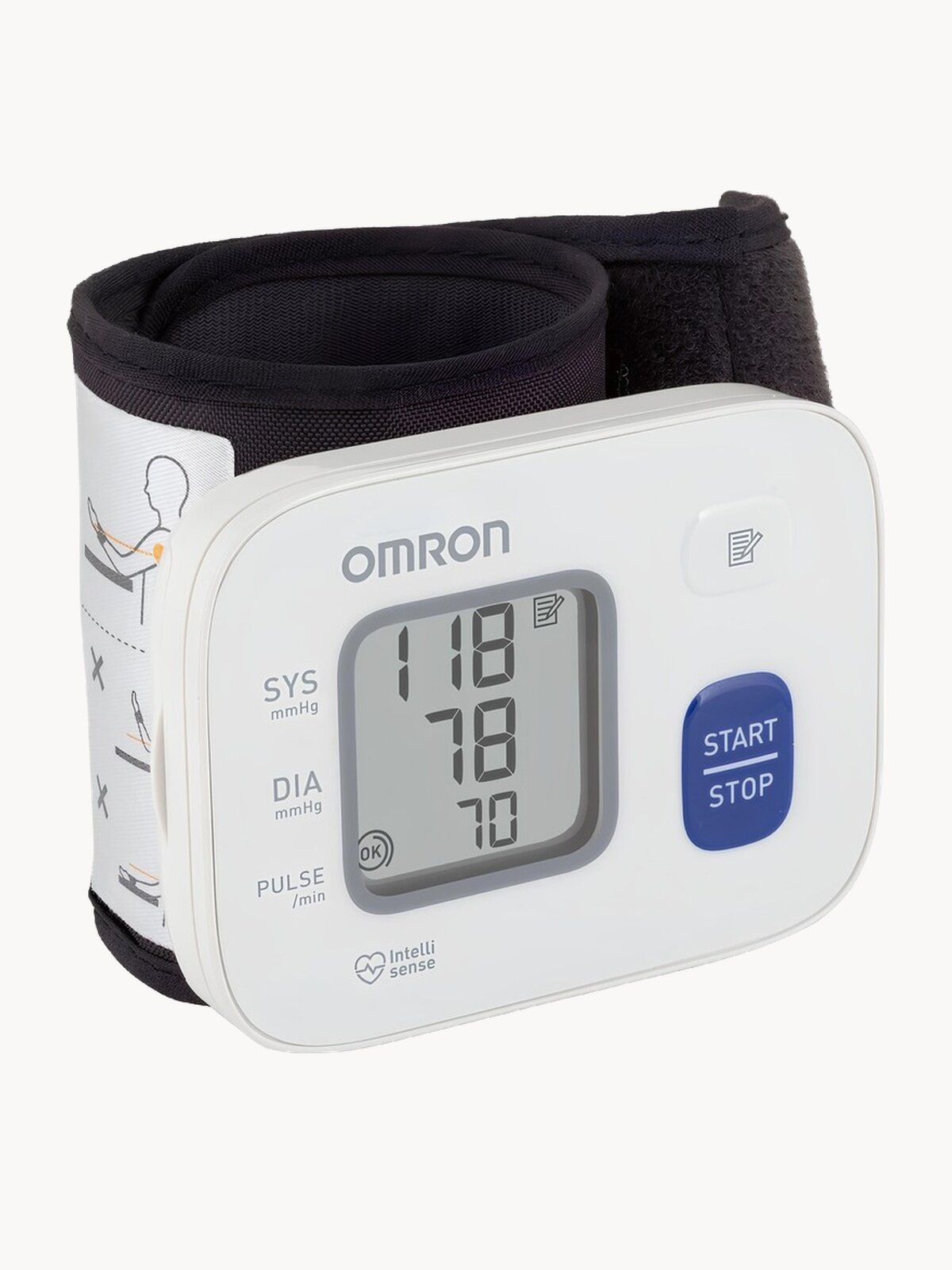 Автоматический тонометр OMRON RS2, на запястье, с индикатором аритмии