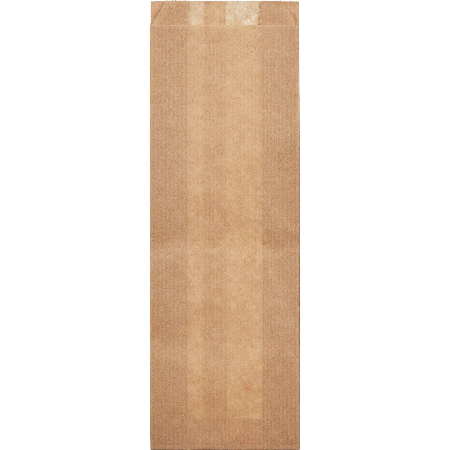Пакет бумажный 100x50x300 мм, 50гр/м2, крафт коричневый, 100 шт