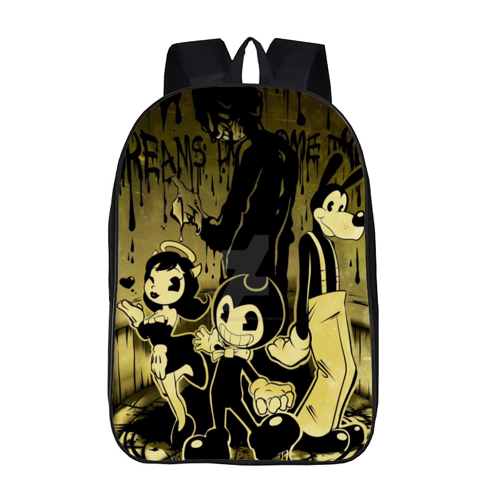 Европейский и американский бестселлер Bendy, рюкзак Bendy And The Ink Machine, школьный рюкзак в стиле аниме