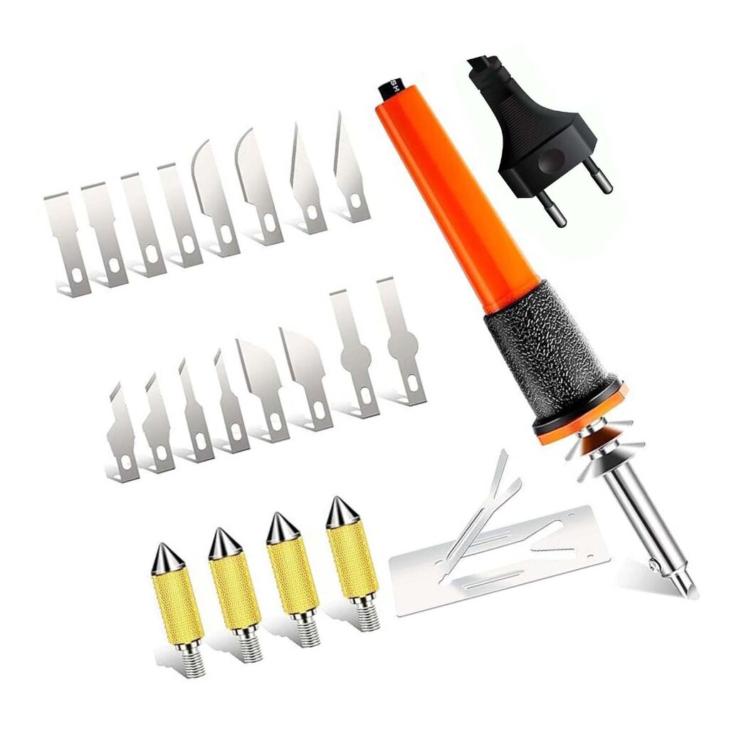 Принадлежности для инструментов, Электрический инструмент для резки горячим ножом и трафареты Нагреваются для резки