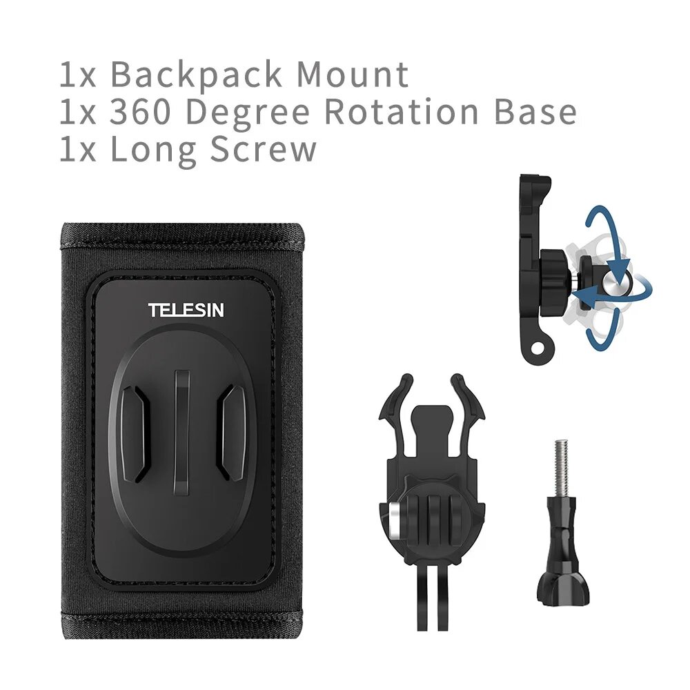 TELESIN Рюкзак кронштейн для GoPro, Strap mount set B