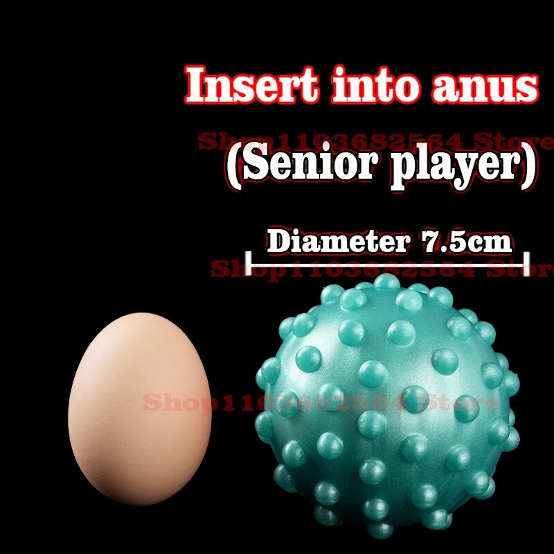 5 размеров, силиконовые анальные шарики 7,5 см, стимуляция пеллет, большая анальная green-XXL-7.5cm