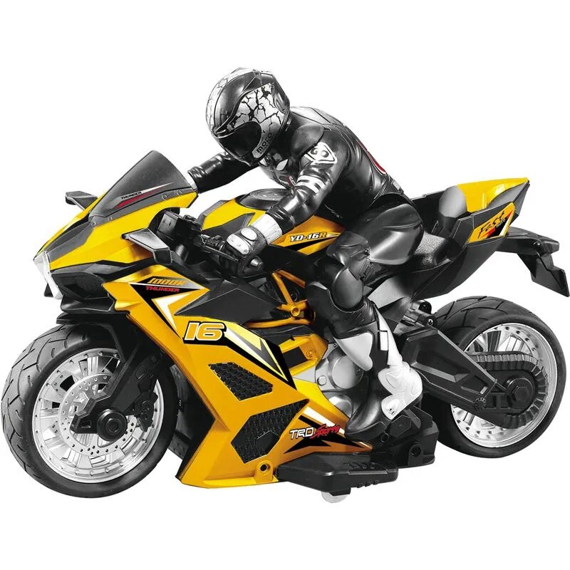 Мотоцикл На Пульте Управления TRD Желтый для Дрифта