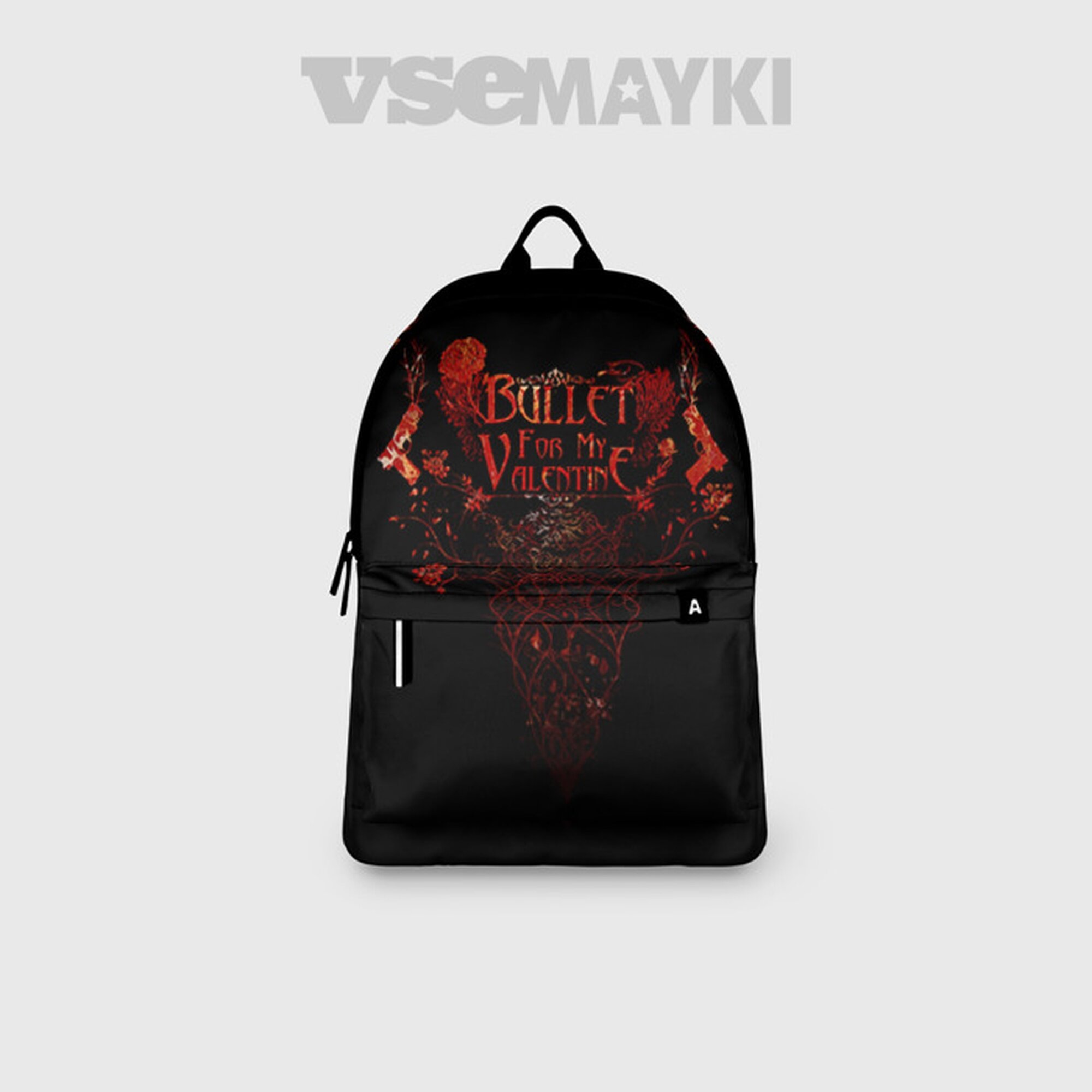 Рюкзак VseMayki с принтом Bullet For My Valentine, One size, белый