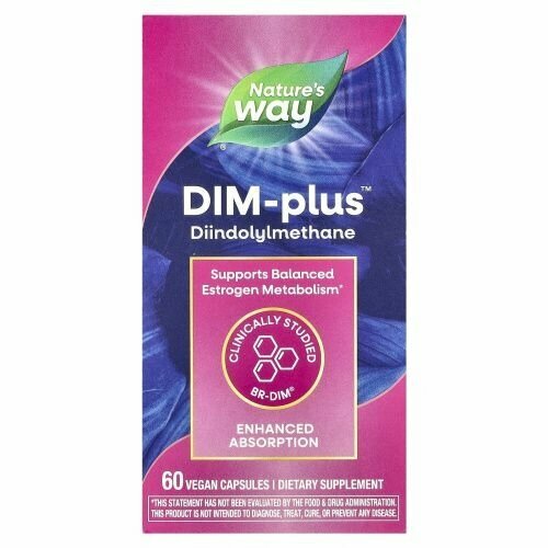 Nature's Way, DIM-plus, Метаболизм эстрогенов, 60 капсул