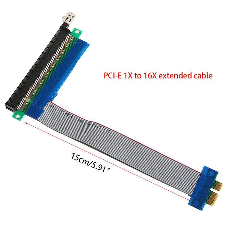 PCIe PCI Express 1x до 16x удлинитель Riser FFC PCI-E 1x-16x гибкий плоский кабель компьютерные компоненты и детали абсо