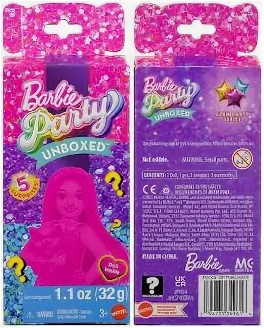 Barbie Набор Party Unboxed Сюрприз для вечеринки JFY04