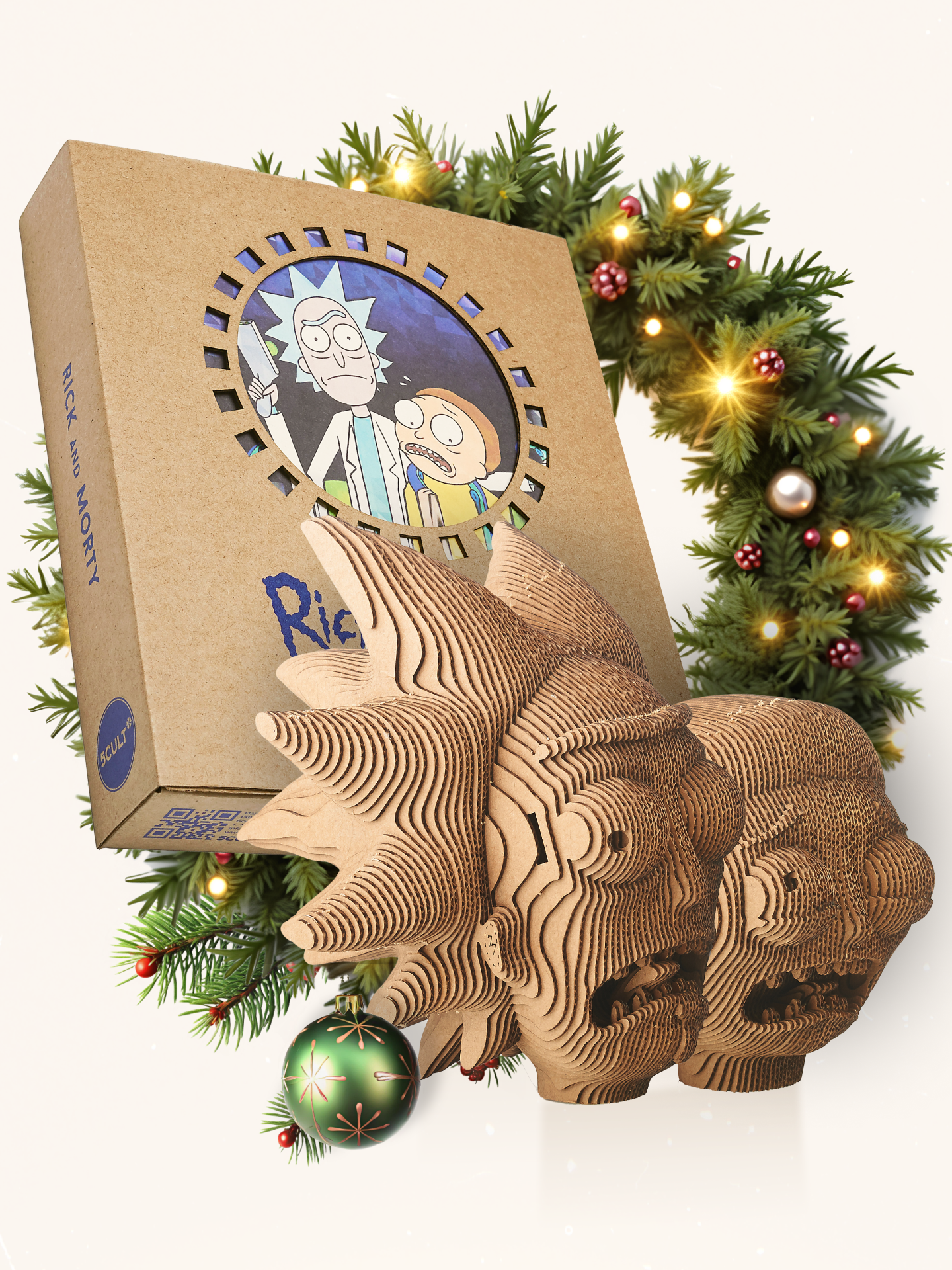 3д пазл фигурки Рик и Морти картонный конструктор от 5CULT Rick and Morty