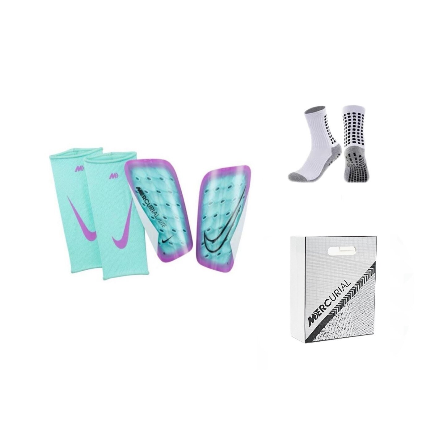 Щитки для голени унисекс Nike EVA, shopping bag+soccer socks, M EU