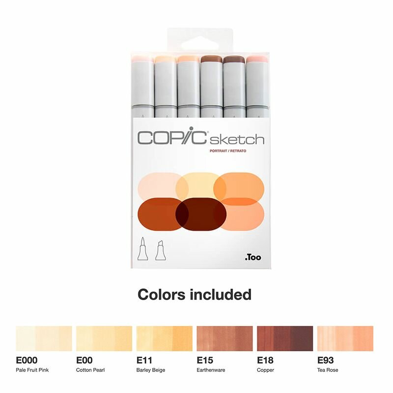 Copic Sketch маркеры Спиртовая маслянистая, мягкая головка