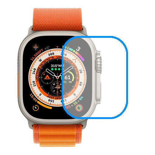 Скрин Мобайл защитный экран для Apple Watch Ultra из нано стекло 9H