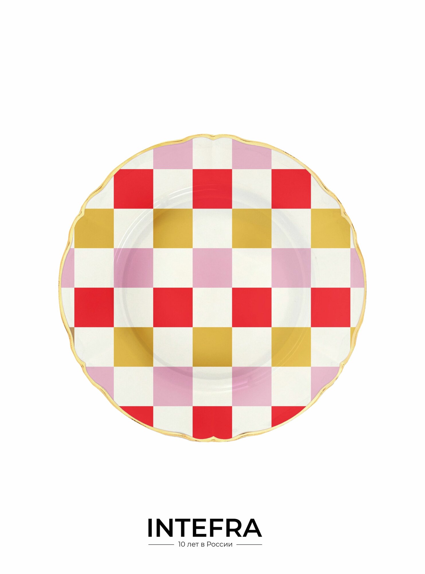 Фарфоровое блюдо плоское от Bitossi