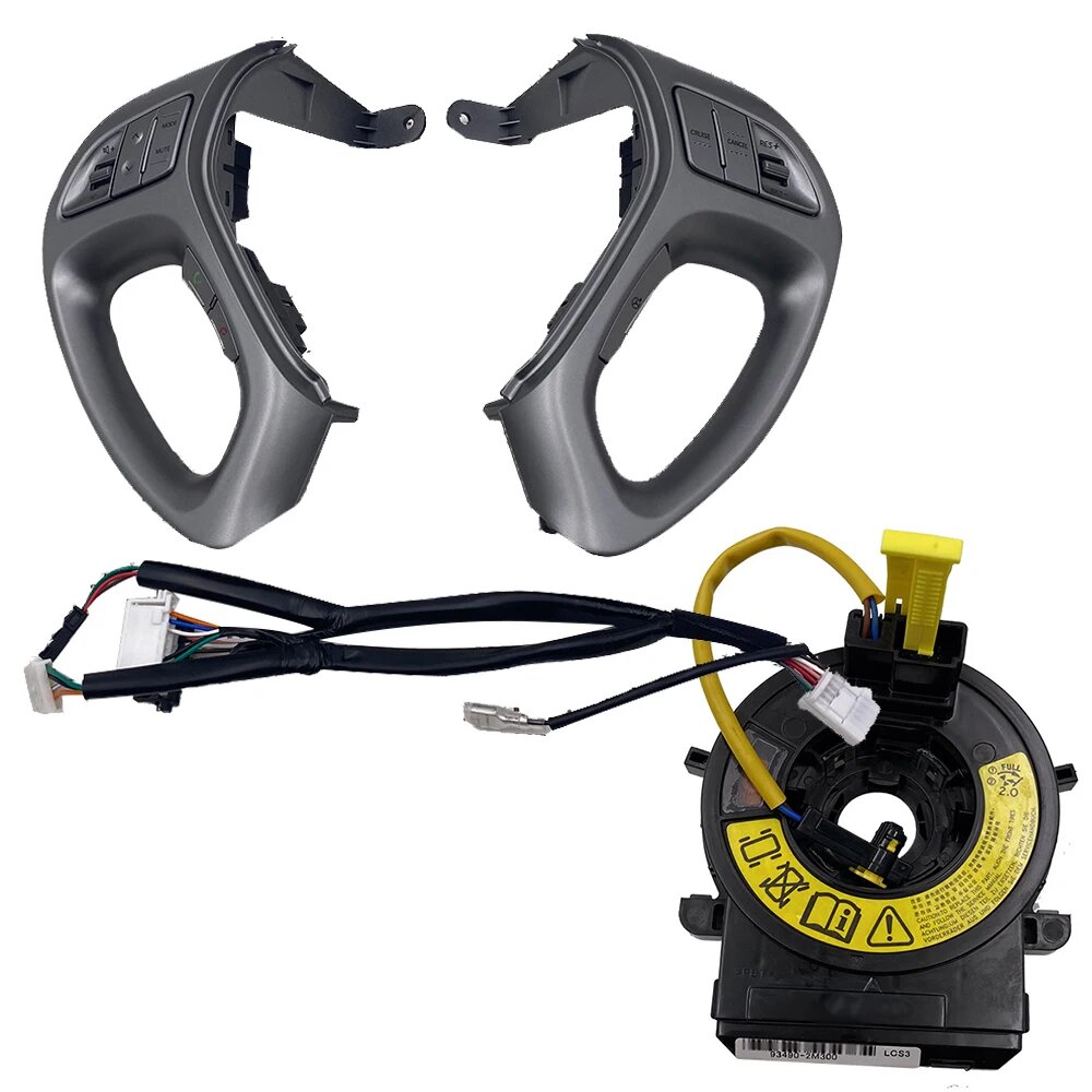 Для Hyundai Tucson IX35 автомобильные кнопки на руль темно-серые кнопки регулировки громкости круиз-скорости с пружиной