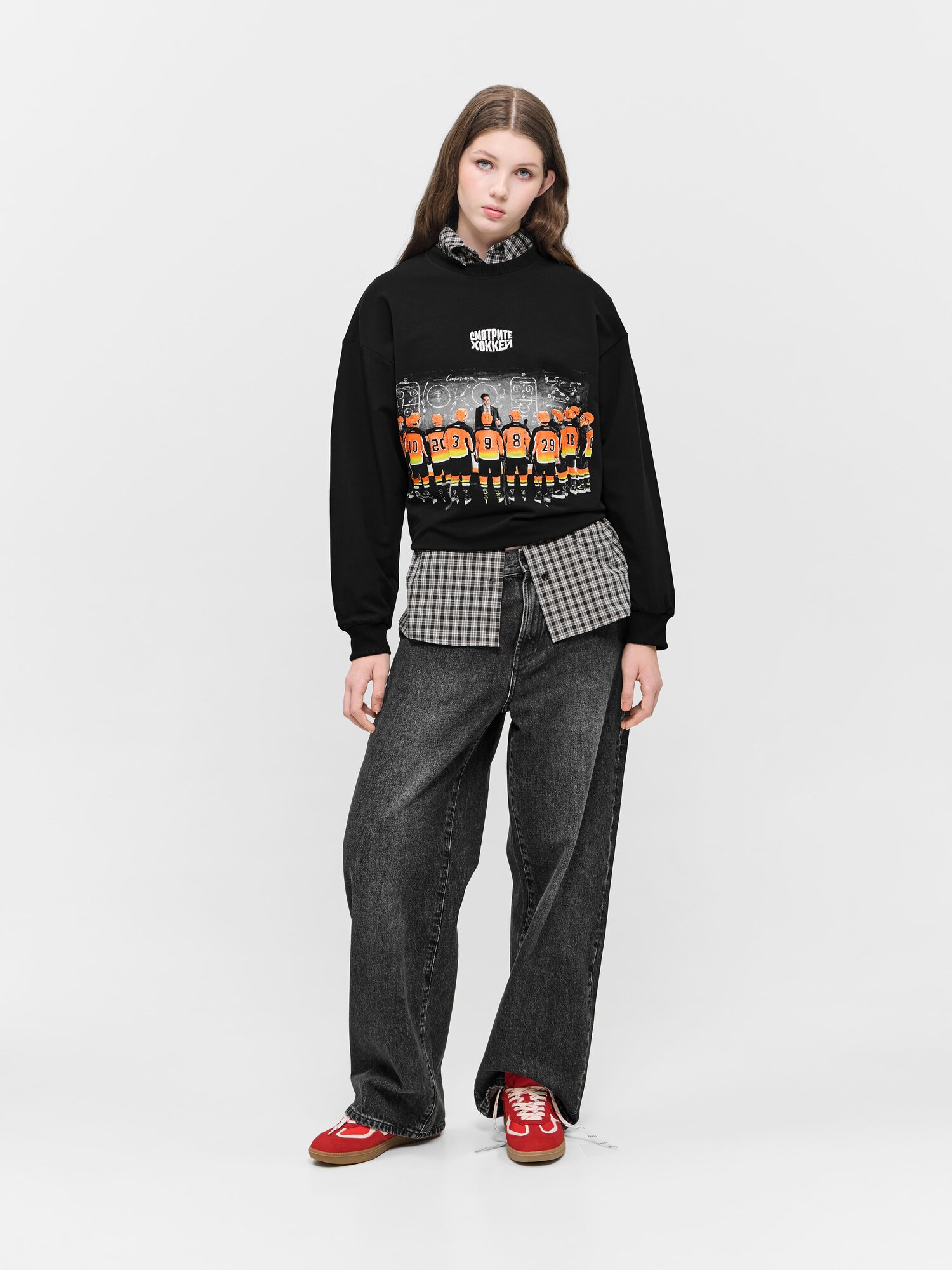 Черный лонгслив Кинопоиск х Ничего Обычного "Тренер"