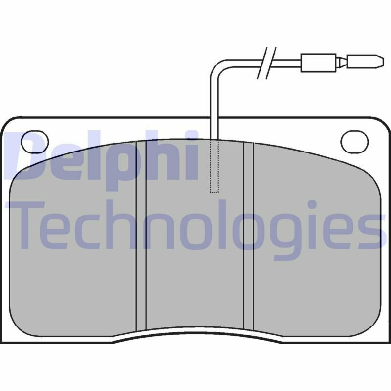Колодки тормозные Delphi LP568 Renault Master I 1980-1998