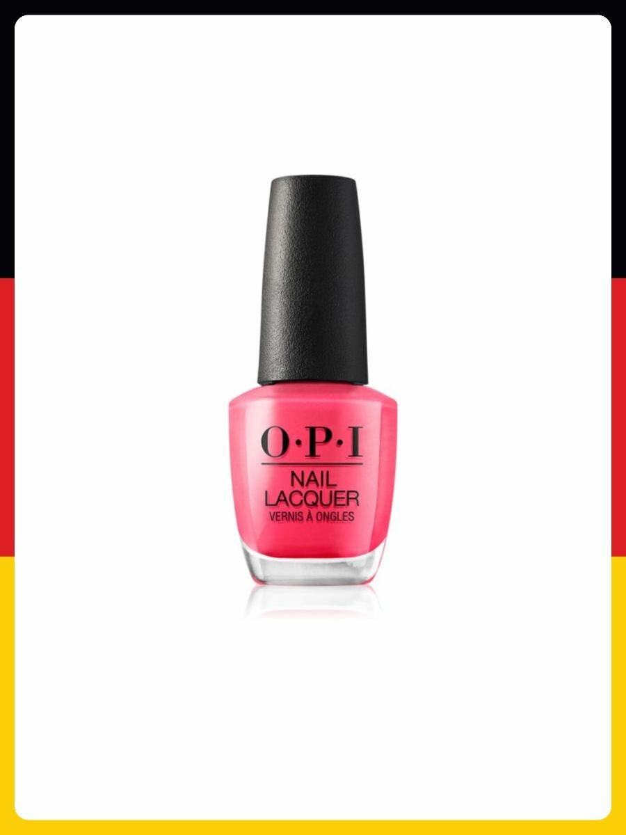 Лак для ногтей OPI Nail Lacquer nail polish Strawberry Margarita, 15 мл