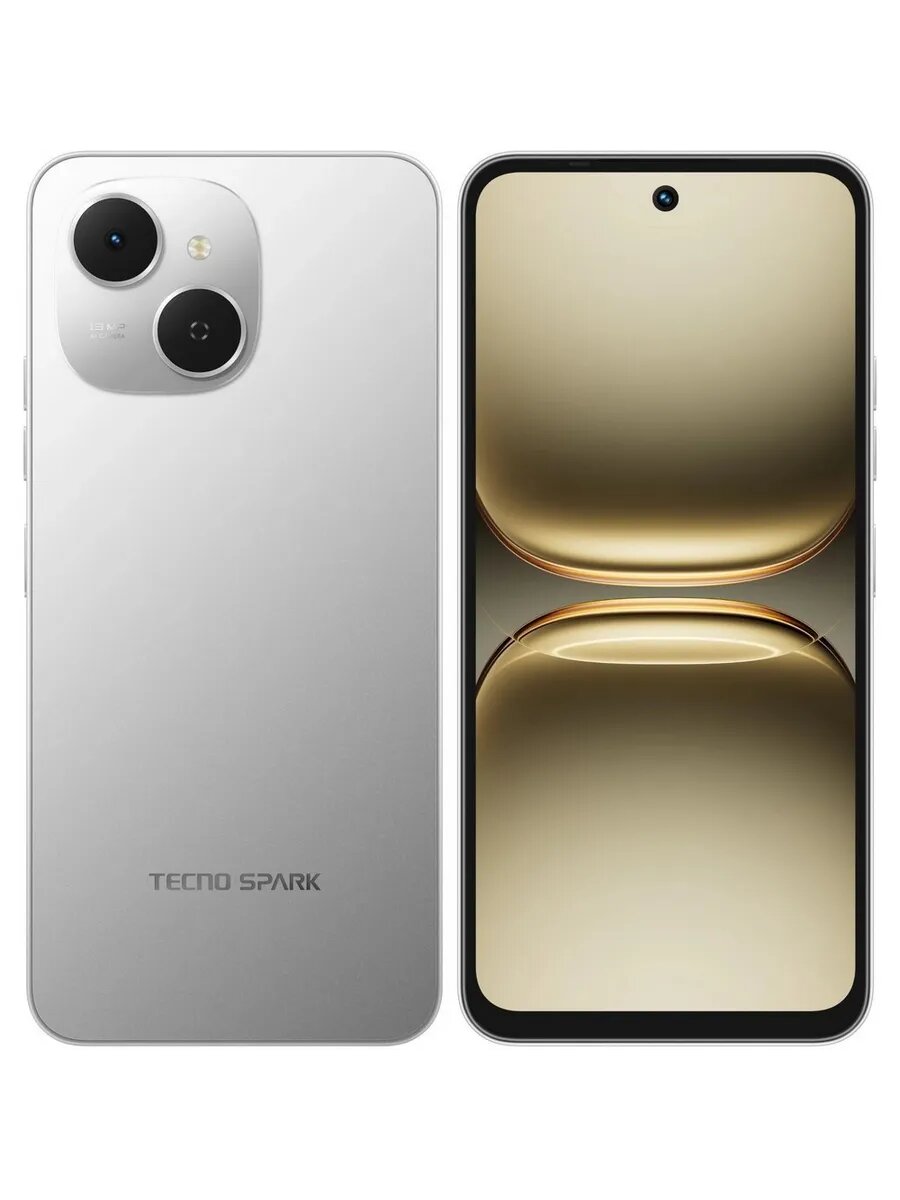 Смартфон Spark 40C 4+128ГБ, Серый (KM4K 128+4 TITANIUM GREY)