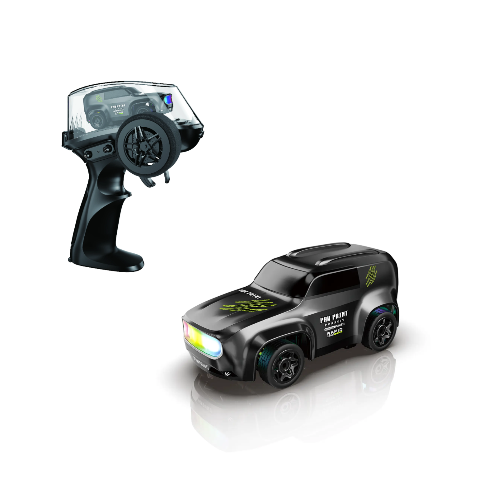 Управляемая машинка Pocket-Sized Turbo Drift Racer масштаб 1:64 с динамическими светодиодными огнями для детей и энтузиастов радиоуправляемых транспортныхсредств, портативная, компактная, сдрифтнымивозможностями, наразныхповерхностях,