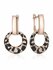 Серьги PollyJewelry, черный, розовый, коричневый