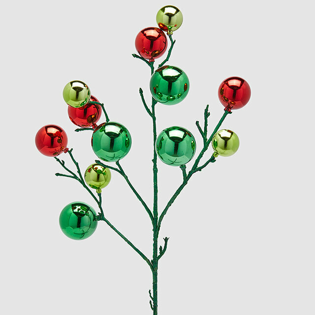 Декоративная ветка Tender Affection 53 см красно-зеленая, EDG, 8100444A774