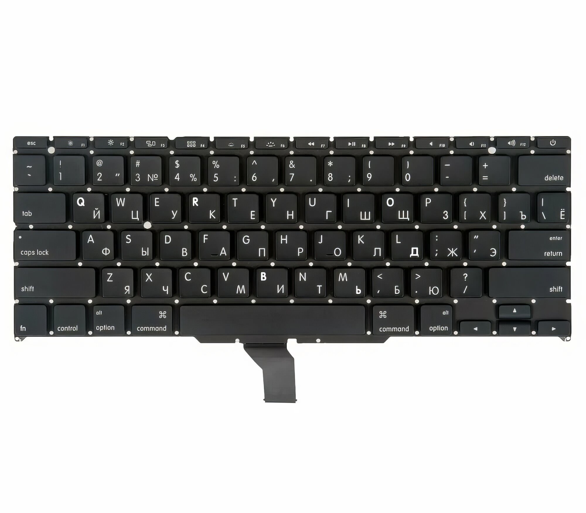 Клавиатура для MacBook Air 11 A1370 A1465 Mid 2011 - Mid 2017 прямой Enter RUS РСТ / OEM