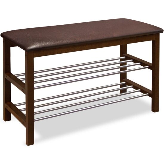 Банкетка Sheffilton SR-0628 темный орех/коричневый