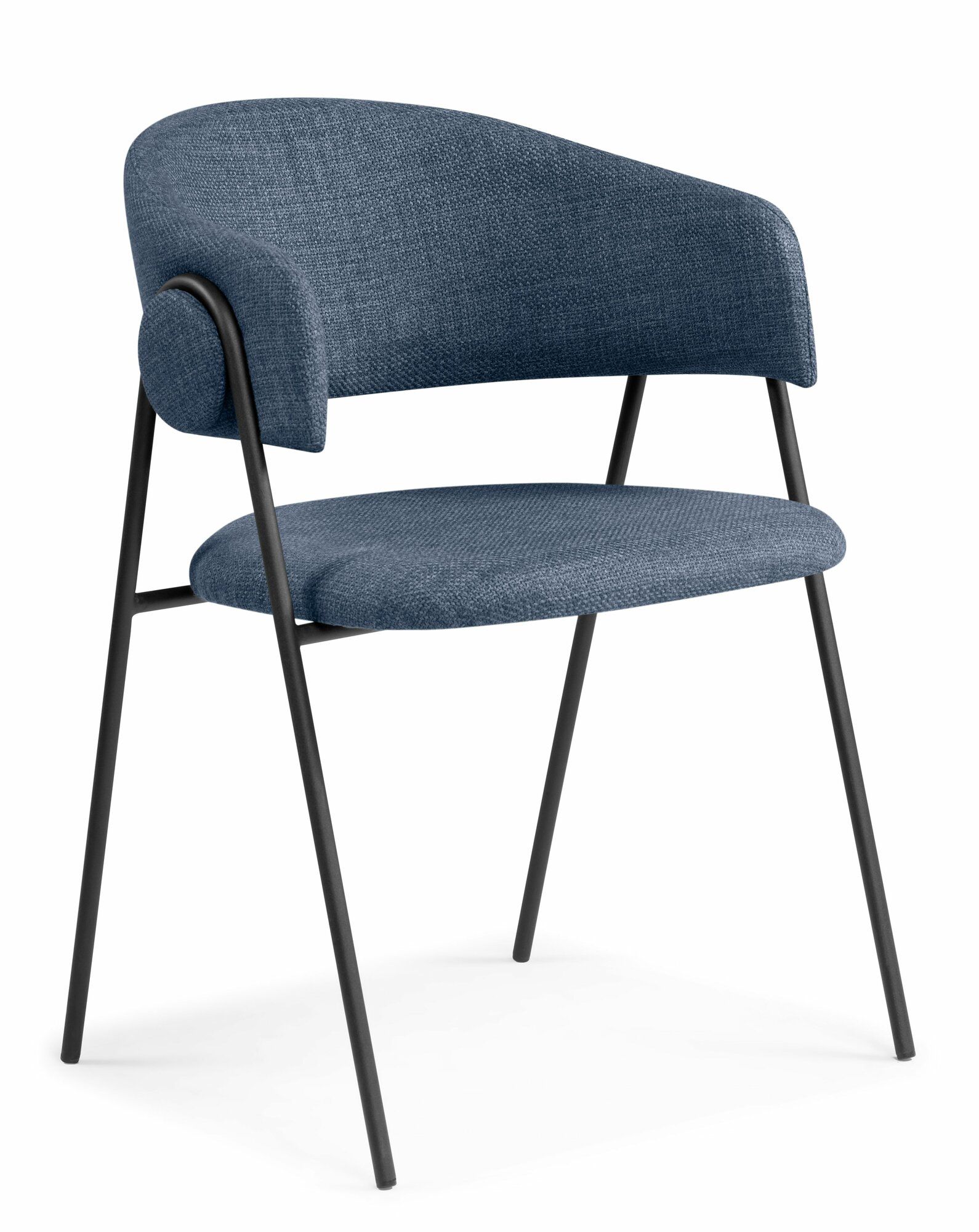 Стул на металлокаркасе Лайфмебель Криспиан синий / черный