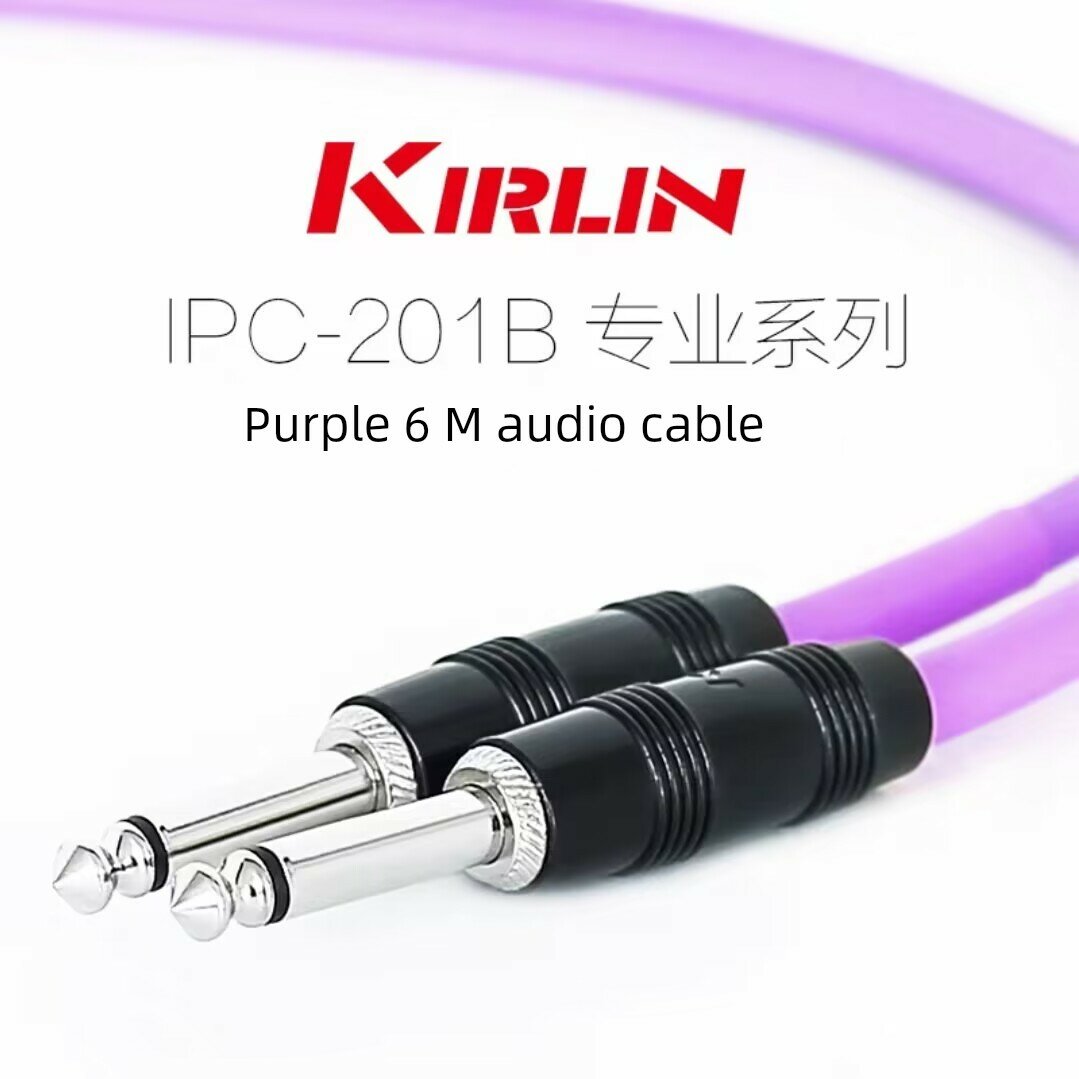 Электрогитарный кабель Kirlin с шумоподавлением, высококачественный аудиокабель, деревянный корпус, эффектор для