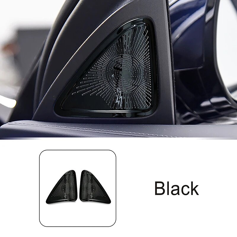 Накладки на колонки Black для Mercedes Benz E Class W214 2024