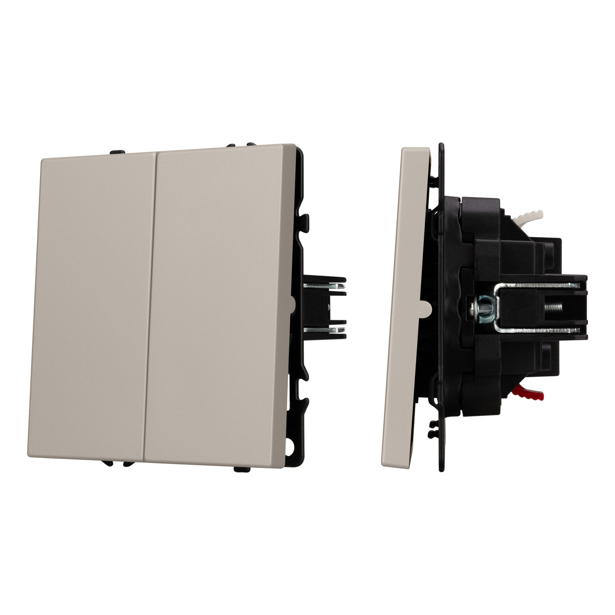 ARL NOBE Выключатель проходной 2 кл софт-тач кашемир SWT-MKP2-SFPL-CA (250V, 10A) (Arlight, -) 059422(1)