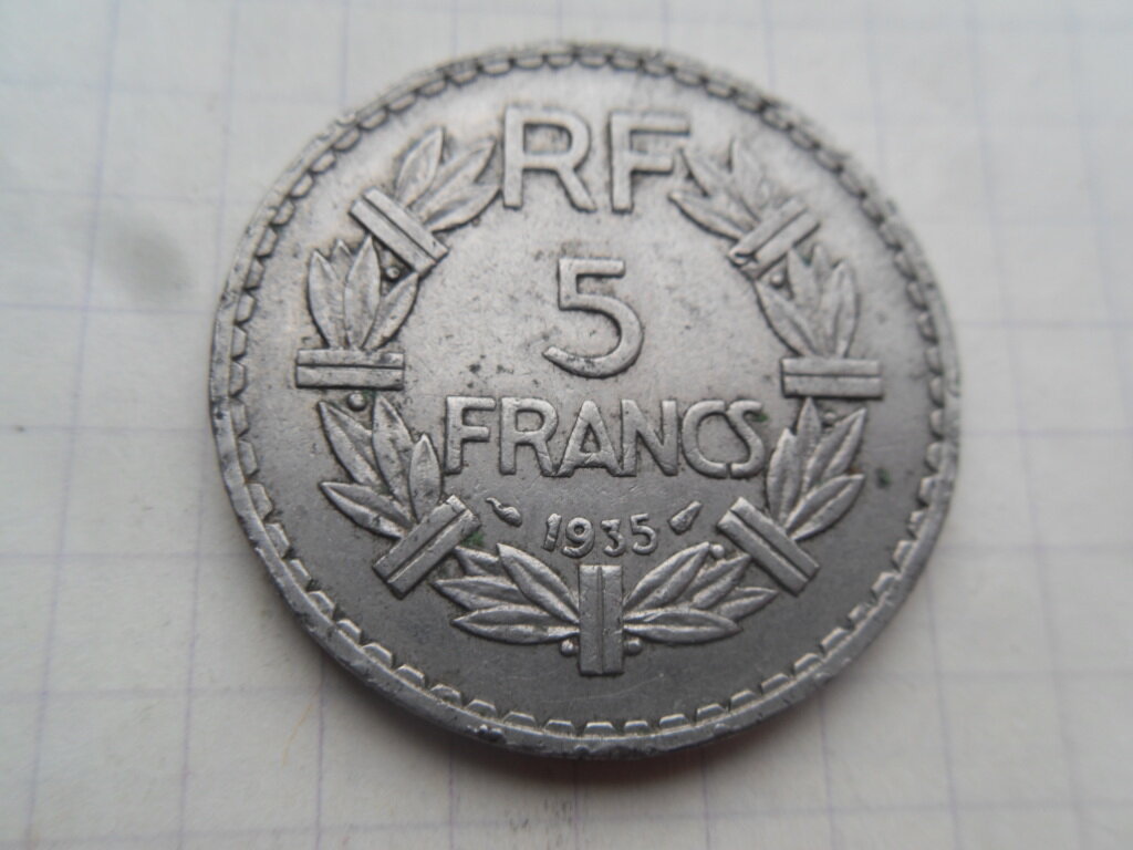 Франция 5 франков, 1935