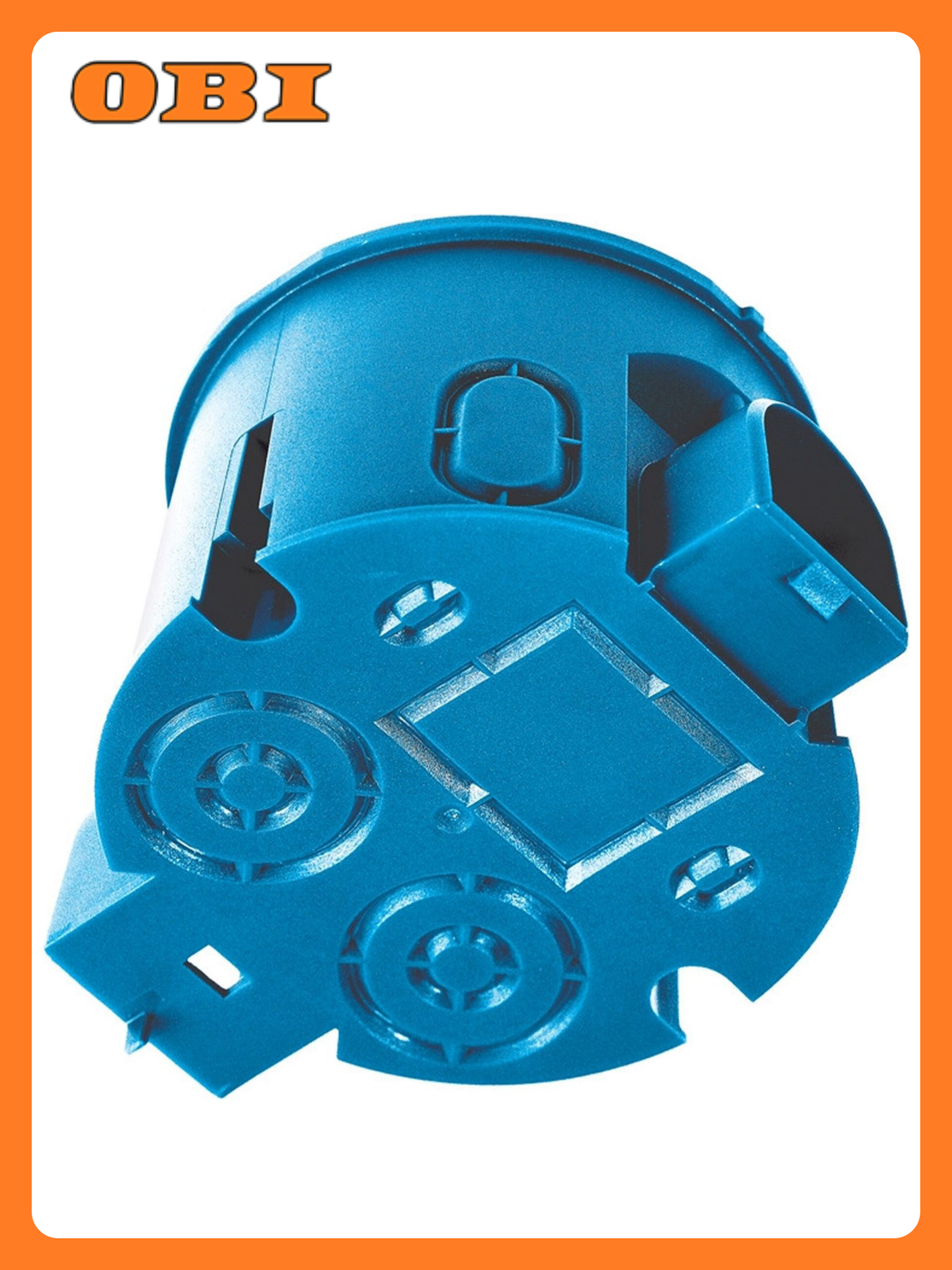 Подрозетник GUSI ELECTRIC STANDART С3М1, для сплошных стен, 60х60х40 мм, голубой