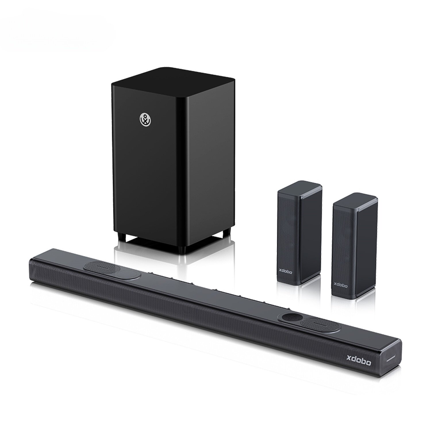 Звучательная Панель Для Кинотеатра Дома: 7.1.4 Аудиосистема С Dolby Atmos - Беспроводной Сабвуфер 500W Для Иммерсивного Звучания И Подключением HDMI ARC