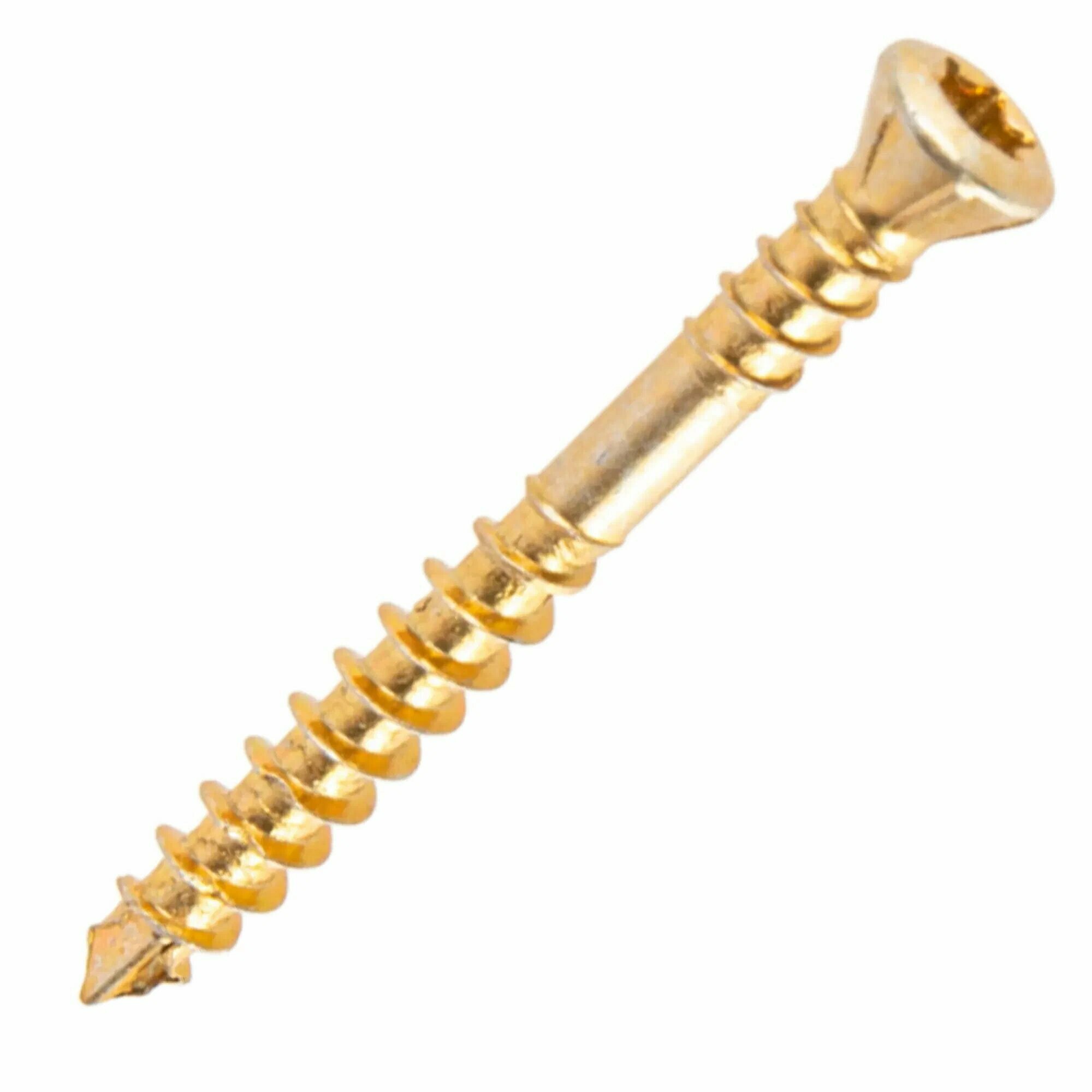 Саморез для паркета 3,5х35 стальной , желтопасивированный "МастерБолтиков" (50 шт )