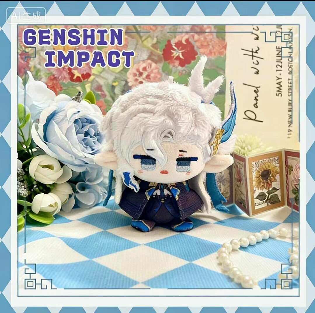 Плюшевая игрушка Клоринда Геншин Импакт 10см плюшевая кукла/Clorinde Genshin Impact