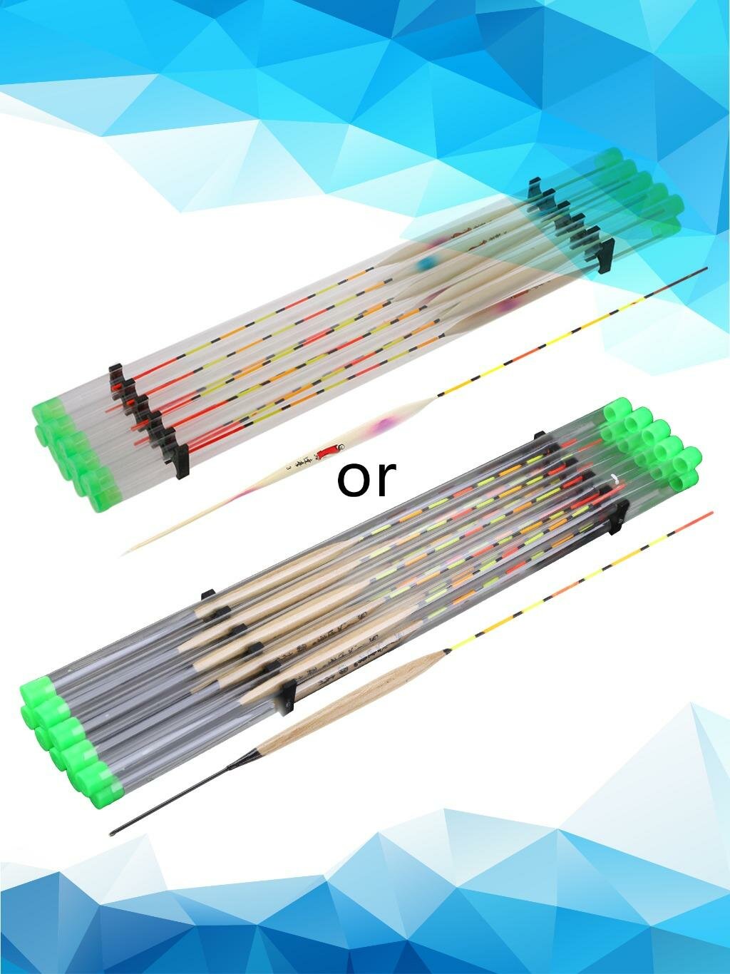 10 шт. Деревянные поплавки для рыбалки