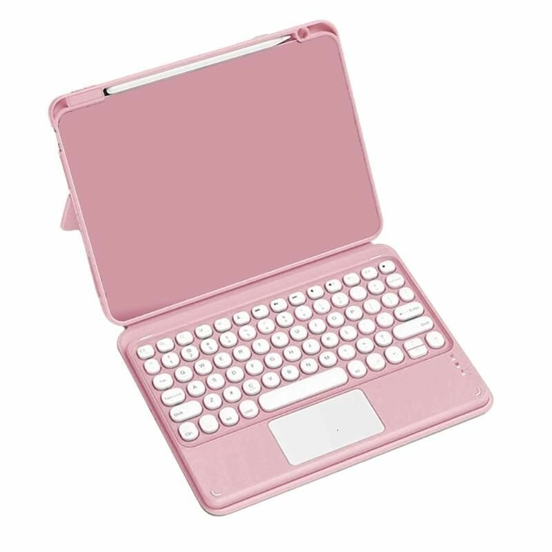 Чехол-клавиатура с тачпадом для iPad Air 4/5 и Pro 11", Розовый