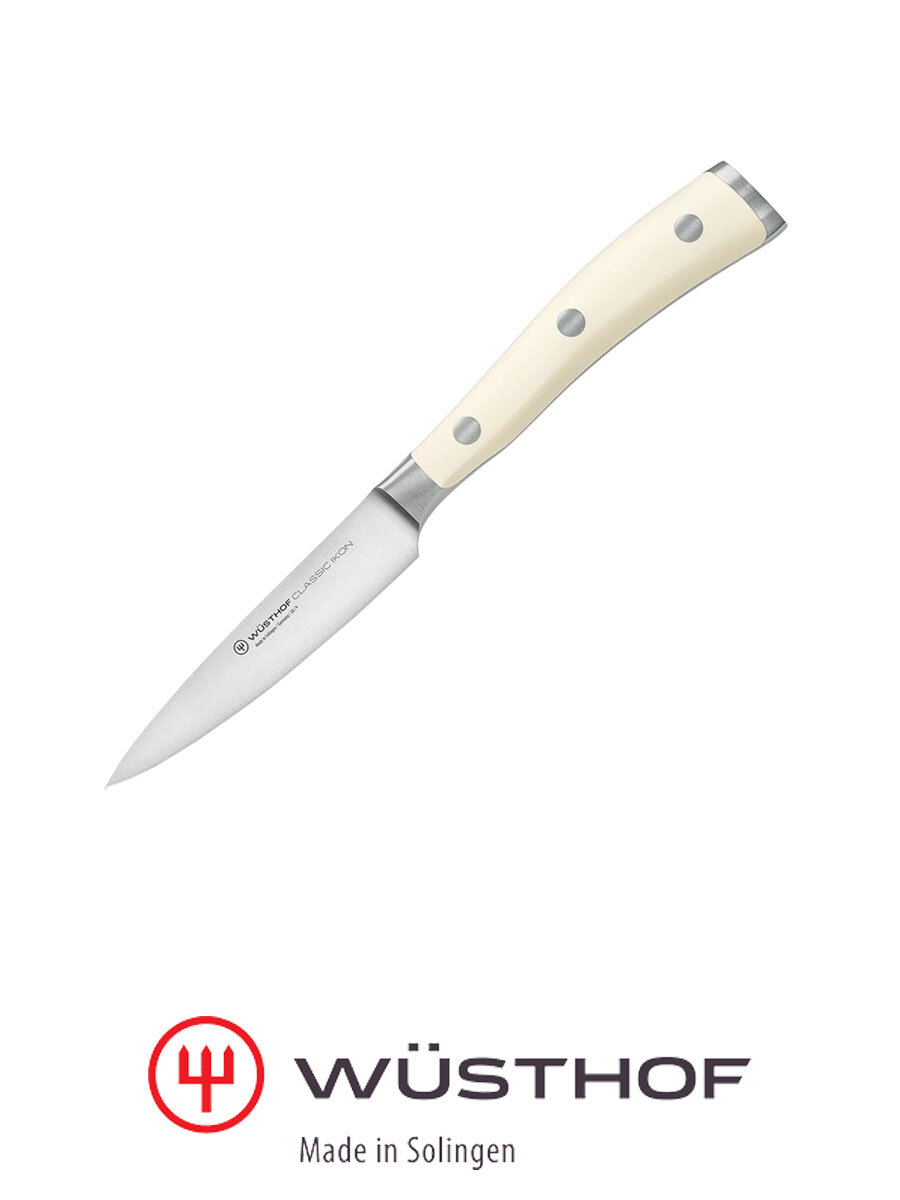 Нож кухонный для овощей Wuesthof Ikon Cream White, цвет белый
