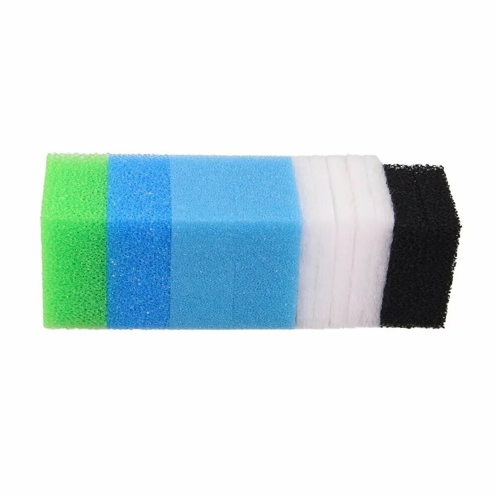 Набор совместимый поролоновый фильтра губка для Juwel Compact / Bioflow 3.0/M (2x мелкая, 1x грубая, 1x удалитель нитратов, 2x угольная, 5x фильтровальная вата)