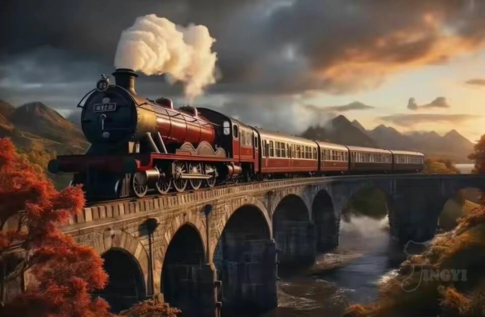 Алмазная картина "Замок Хогвартс из Гарри Поттера" алмазная огранка 40х50 см,40X50CM, белый